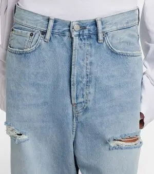 Acne Studios Distressed Denim Bermuda Shorts