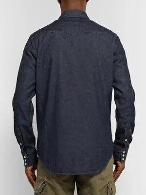 Ralph Lauren Slim-fit Denim Western Shirt - Blue