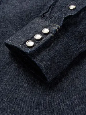 Ralph Lauren Slim-fit Denim Western Shirt - Blue