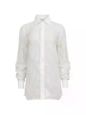 FLEUR DU MAL Juliet Lace Buttoned Shirt