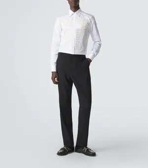 Alexander McQueen Wishbone Leather Loafers