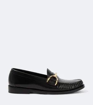 Alexander McQueen Wishbone Leather Loafers