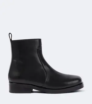 Studio Nicholson Square Leather Ankle Boots