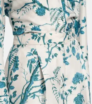Erdem Floral Silk Pajama Pants