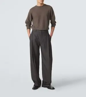 Giorgio Armani Virgin Wool Crewneck Sweater