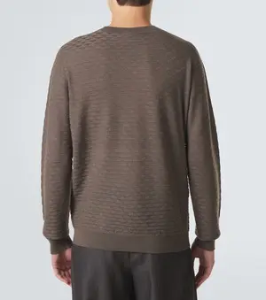 Giorgio Armani Virgin Wool Crewneck Sweater