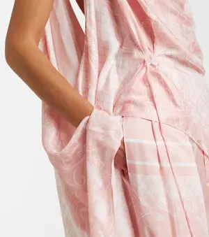 Balmain Printed Asymmetrical Top