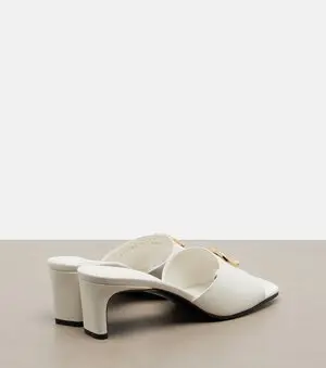 Gucci Double G Leather Mules