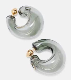 Alaïa Bubble Hoop Earrings - Grey