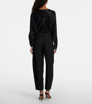 FFORME Yvette Barrel-leg Pants - Black