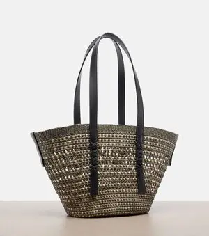 Loewe Braid Medium Basket Bag - Green