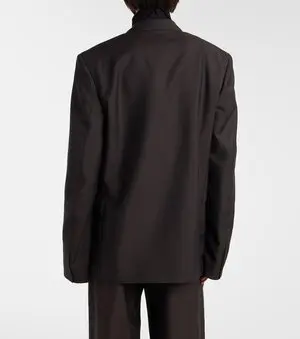 Gucci Pinstripe Wool And Mohair Double-breasted Blazer