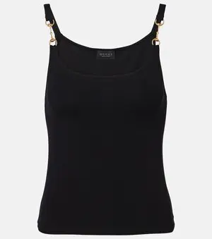 Gucci Horsebit Crêpe Jersey Tank Top - Black