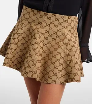 Gucci Gg Canvas Miniskirt