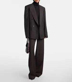 Gucci Pinstriped Wool And Mohair Wide-leg Pants