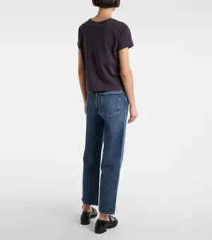 AGOLDE Adine Cotton Jersey T-shirt - Black