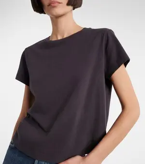 AGOLDE Adine Cotton Jersey T-shirt - Black