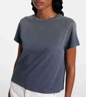 AGOLDE Adine Cotton Jersey T-shirt - Blue