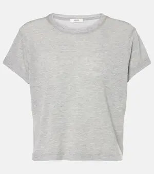 AGOLDE Cotton Jersey T-shirt - Grey
