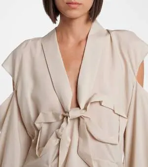 Acne Studios Bow-detail Cutout Blouse
