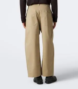 Studio Nicholson Sorte Cotton Wide-leg Pants