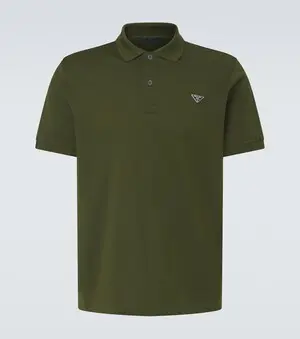 Prada Cotton Polo Shirt - Green