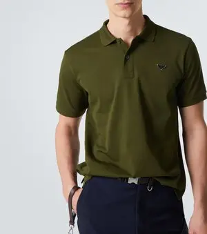 Prada Cotton Polo Shirt - Green