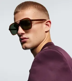 Saint Laurent Aviator Sunglasses - Brown