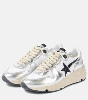 GOLDEN GOOSE Running Sole Leather Sneakers - Multicoloured