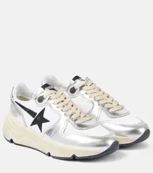 GOLDEN GOOSE Running Sole Leather Sneakers - Multicoloured