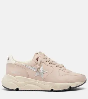 GOLDEN GOOSE Running Sole Leather Sneakers - Pink