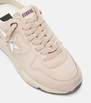 GOLDEN GOOSE Running Sole Leather Sneakers - Pink