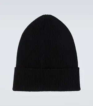 Moncler Ribbed-knit Virgin Wool Beanie