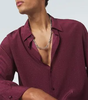 Saint Laurent Cassandre Chain Necklace