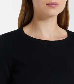 Extreme Cashmere N°392 Eel Cotton And Cashmere Top - Black