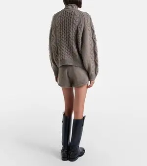 LISA YANG Annora Cashmere Shorts - Grey