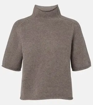 LISA YANG Cashmere Turtleneck Sweater - Grey