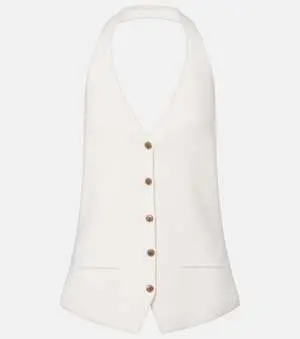 LISA YANG Cashmere Sweater Vest - White