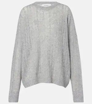 LISA YANG Amabel Cashmere And Silk Blend Sweater - Grey