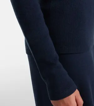 LISA YANG Vivian Cotton And Cashmere Sweater - Blue
