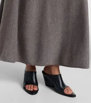 LISA YANG Cashmere Midi Skirt - Grey