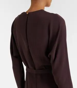 Max Mara Embellished Cady Maxi Dress