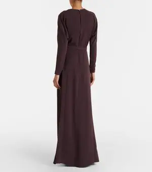 Max Mara Embellished Cady Maxi Dress