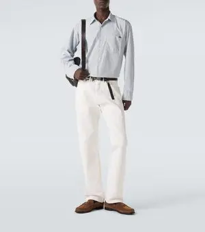 Prada Suede Penny Loafers