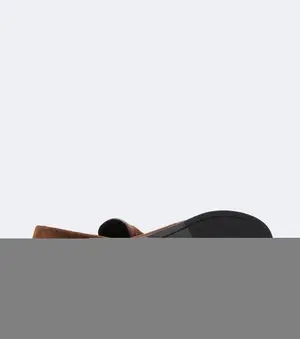 Prada Suede Penny Loafers