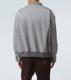 Miu Miu Cotton Twill Blouson Jacket