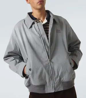 Miu Miu Cotton Twill Blouson Jacket