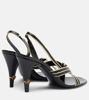 Versace Leather Slingback Sandals