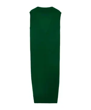Burberry Argyle Intarsia V-neck Maxi Dress - Blue