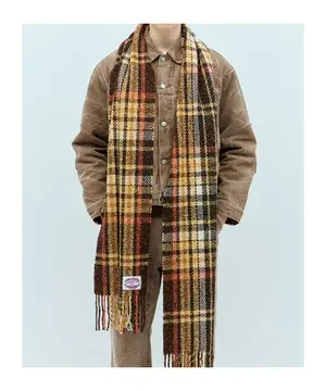 Acne Studios Checked Tassel Scarf